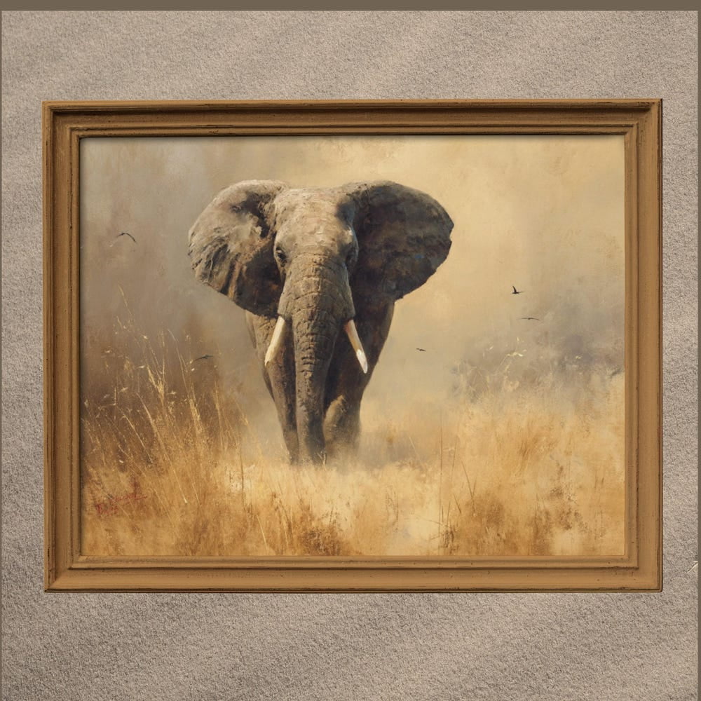 DOPAPRINT Vintage Elephant Still Life Wall Art Print Printable Wall Art ...