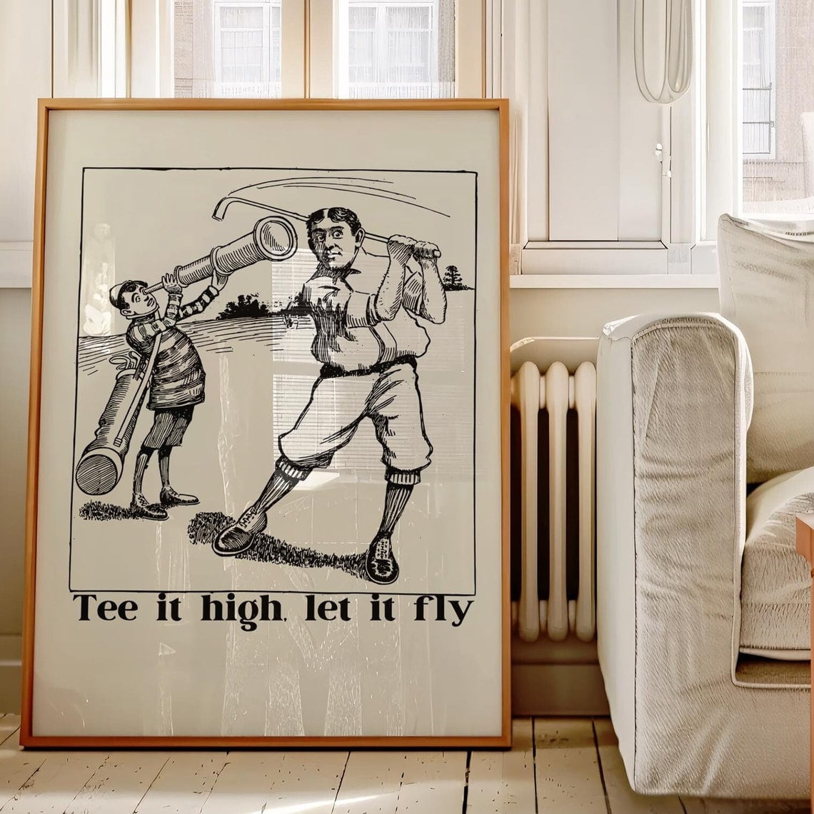 DOPAPRINT Vintage Golf Art Work, Retro Golf Print, Funny Golf Sign ...