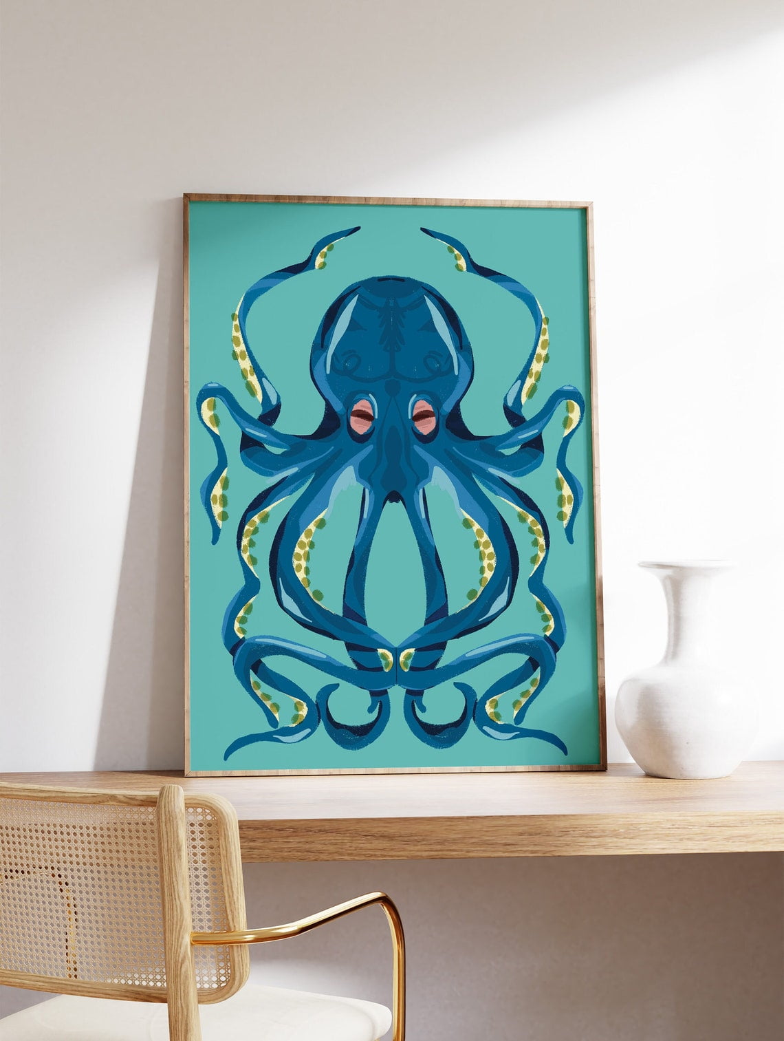 DOPAPRINT Vintage Octopus Print, Vintage Sea Life Poster, Sea Art ...