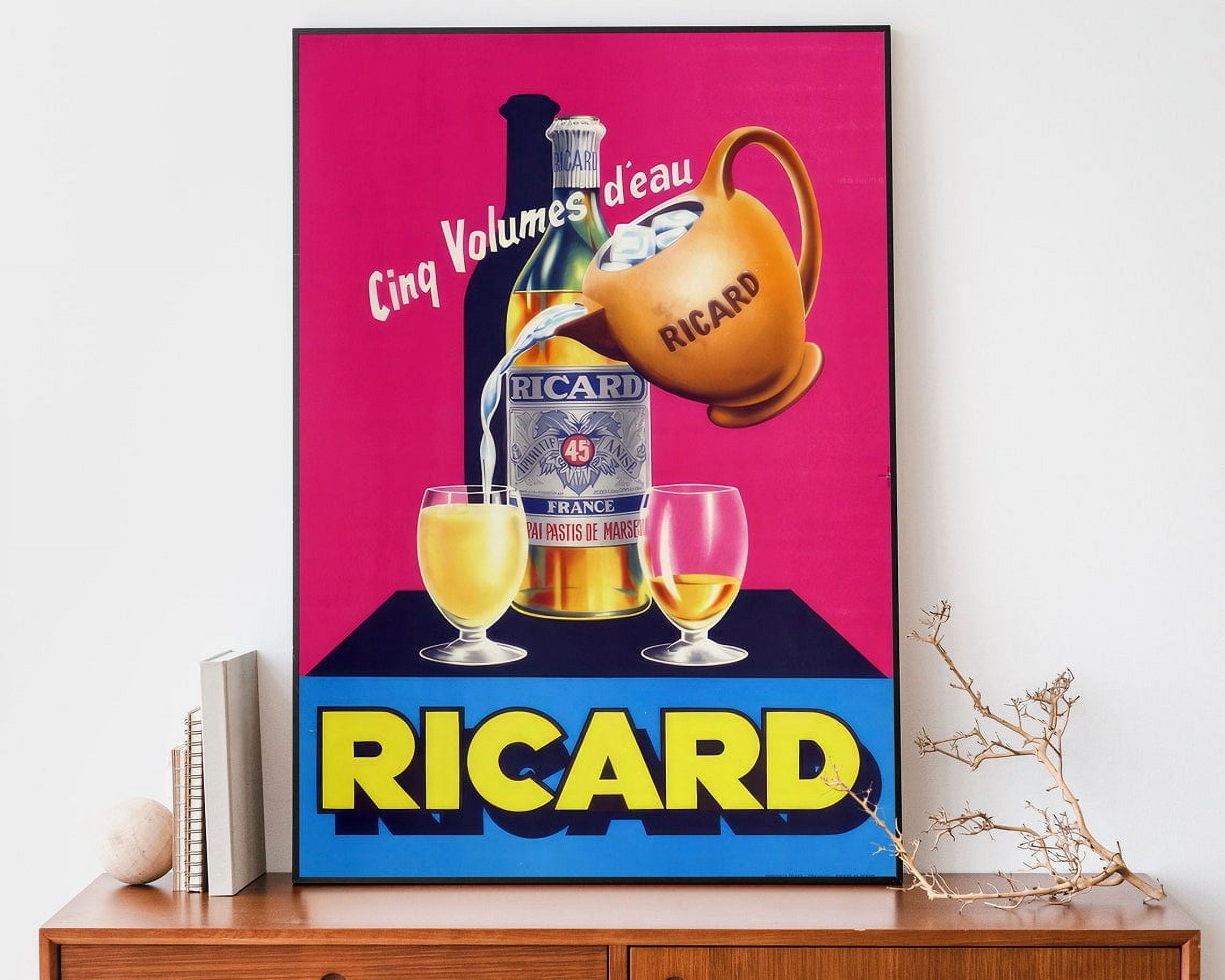 DOPAPRINT Vintage Ricard Poster, Art Nouveau French Print, Retro ...