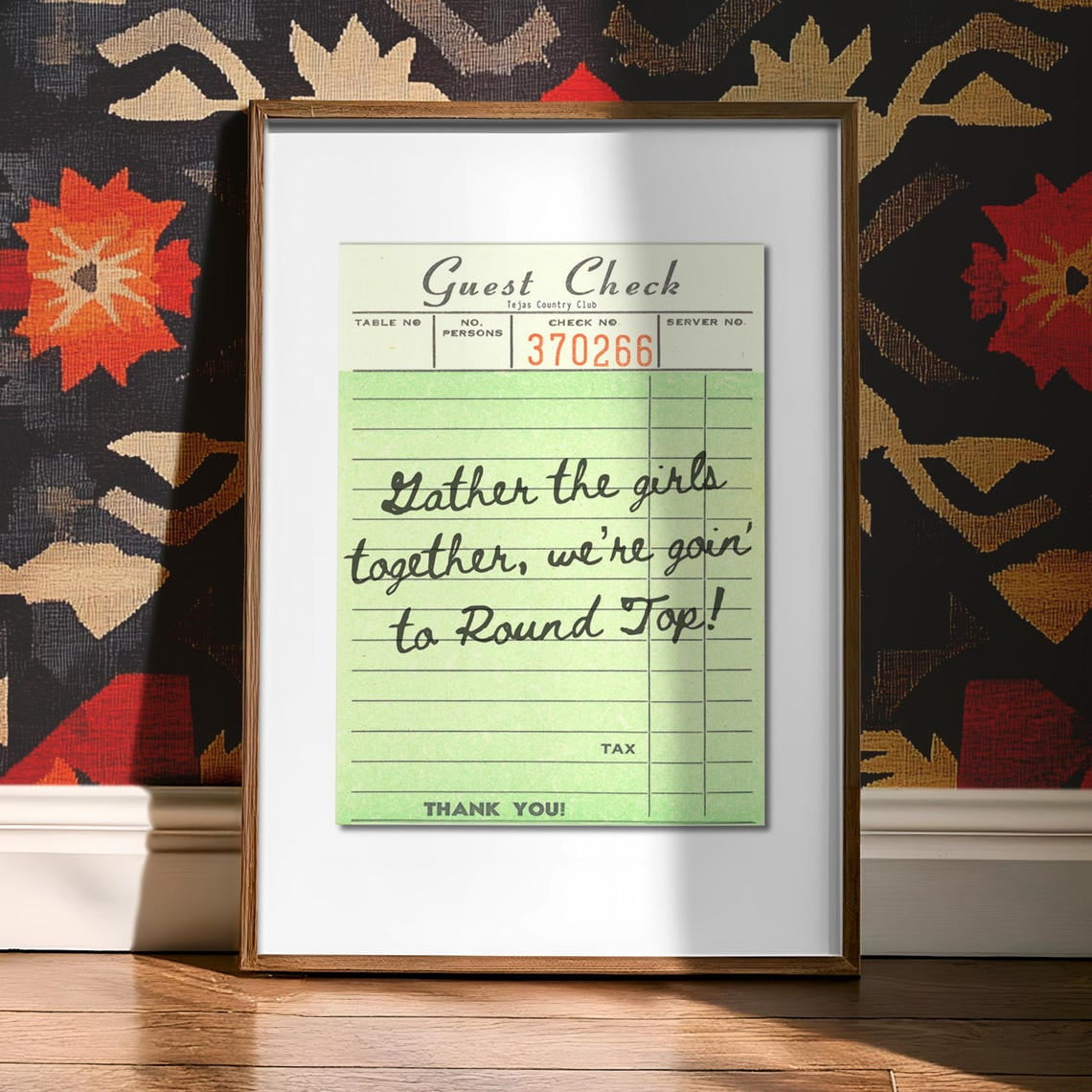 DOPAPRINT Vintage Texas Print For Home Wall Decor Farmhouse Style ...
