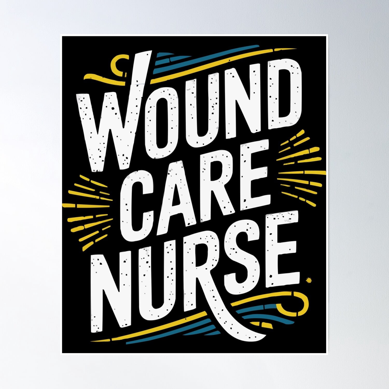 DOPAPRINT Vintage Wound Care Nurse Poster Wall Art, Modern Wall Decor ...