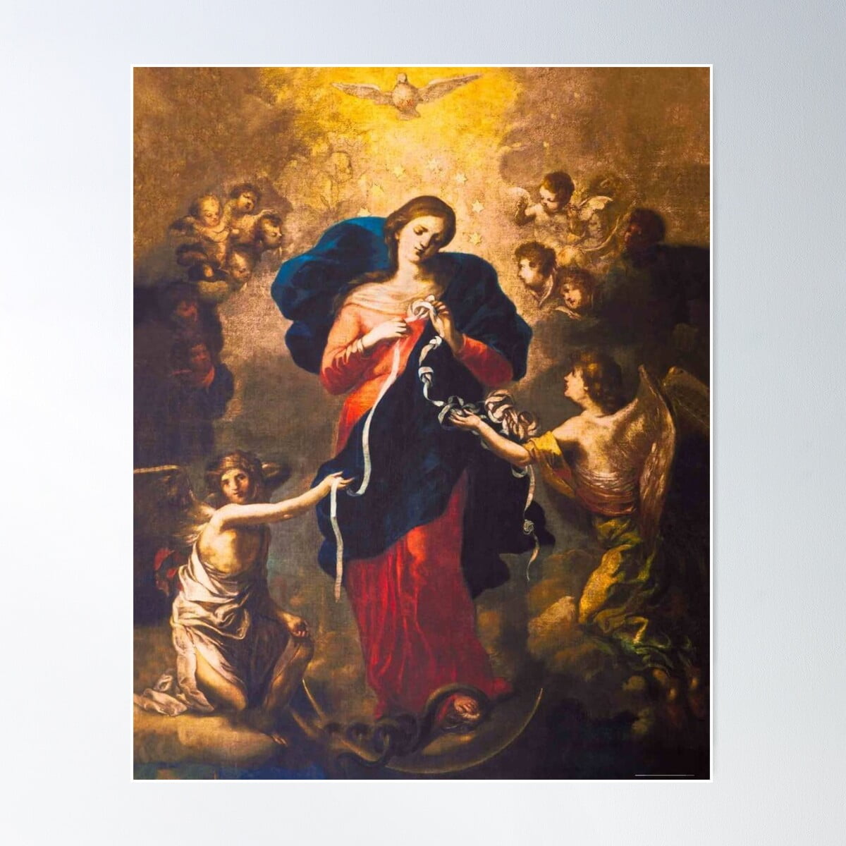 DOPAPRINT Virgin Mary Untier Of Knots Poster Wall Art, Modern Wall ...