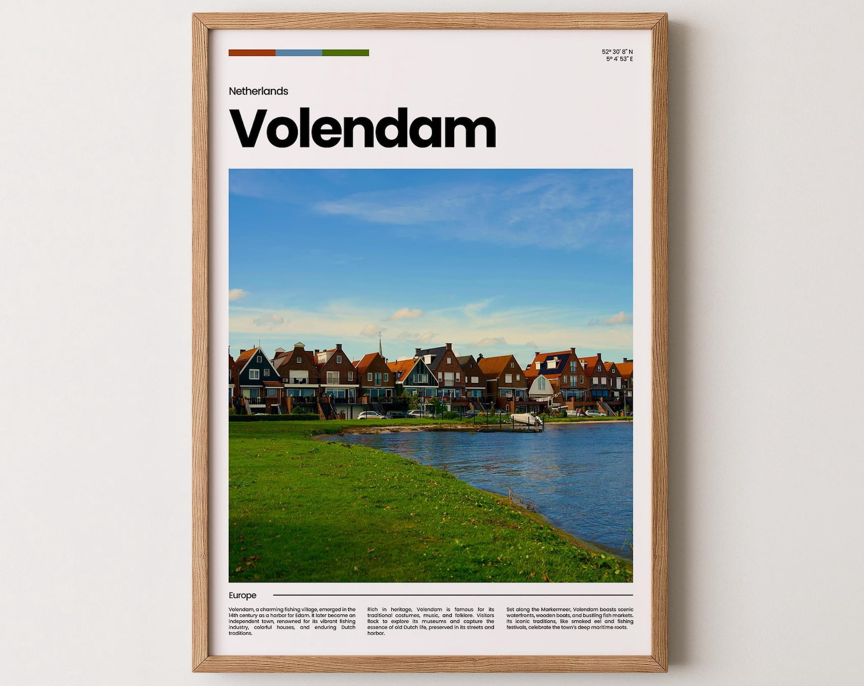 DOPAPRINT Volendam Poster, Volendam Print, Volendam Photo, Volendam Art ...