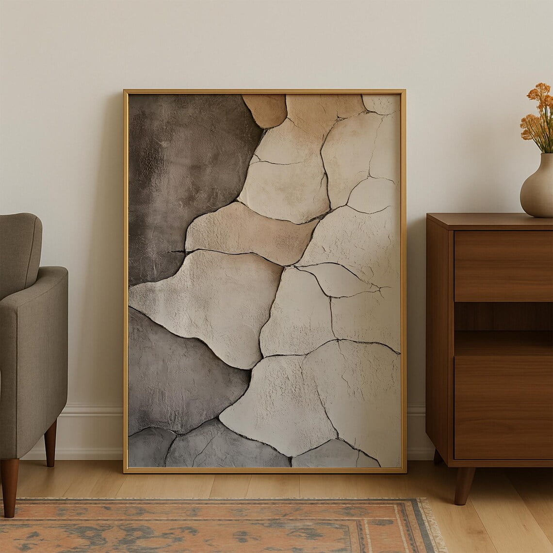 DOPAPRINT Wabi Sabi Art Print – Large Abstract Wall Art – Japandi Wall Art For Living Room ...