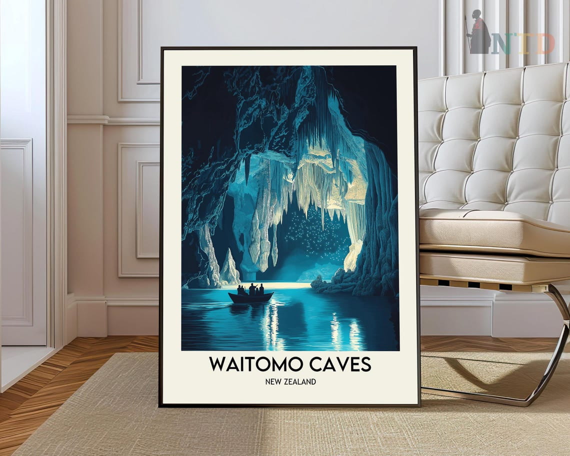 DOPAPRINT Waitomo Caves Print, Waitomo Caves Wall Art, Waitomo Caves ...