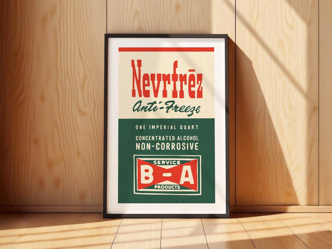 DOPAPRINT Wall Art For Garage Retro Garage Print Gift For Dad Garage ...