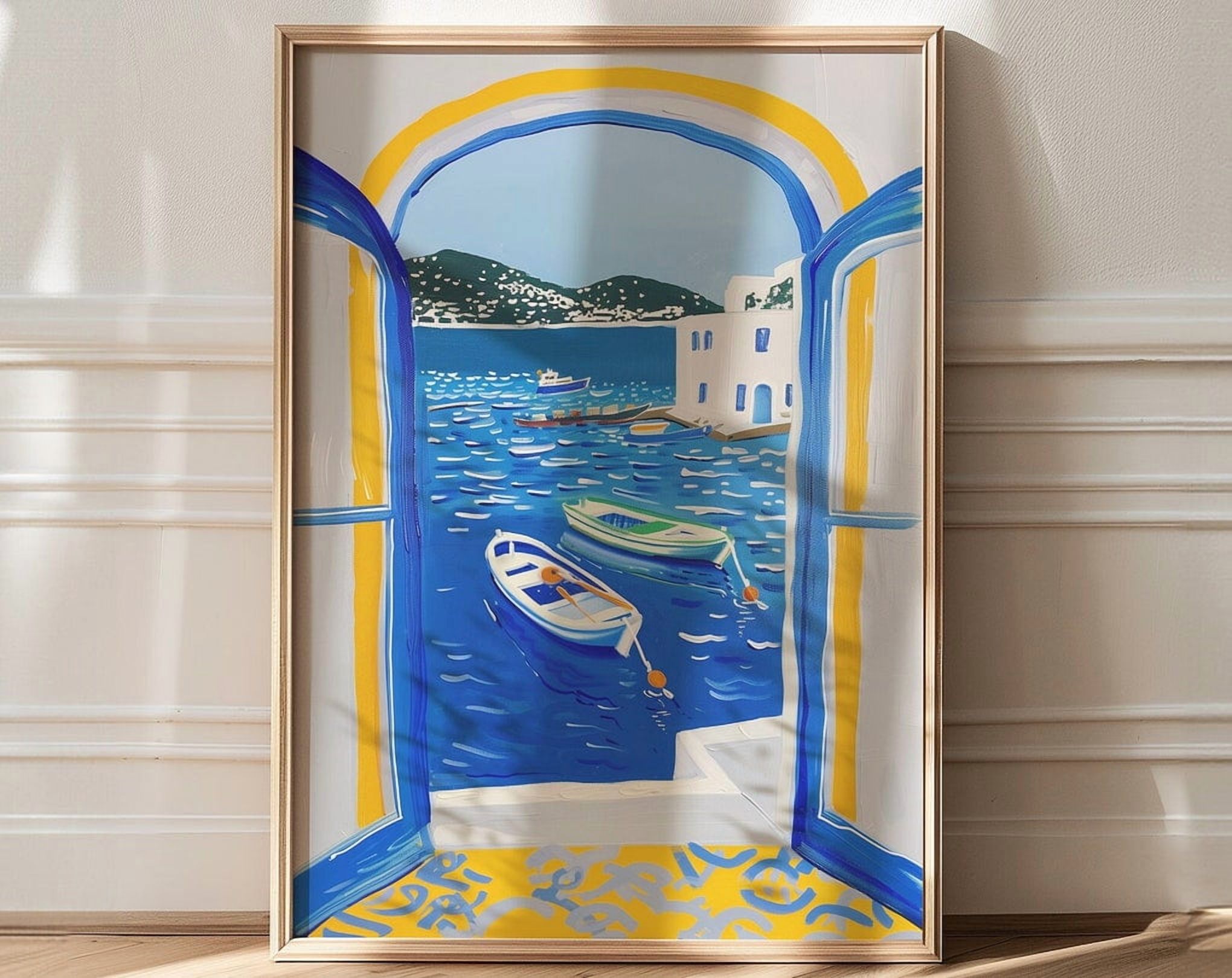 DOPAPRINT Wall Art, Matisse Art Print, Greece Sea Drawing, Coastal ...