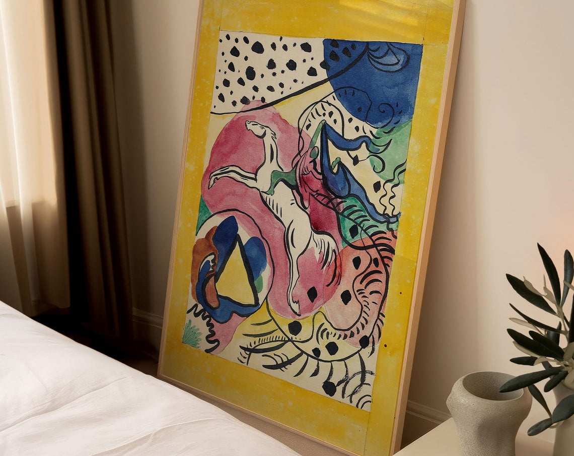 DOPAPRINT Wassily Kandinsky Exhibition Wall Art Print, Minimalist ...