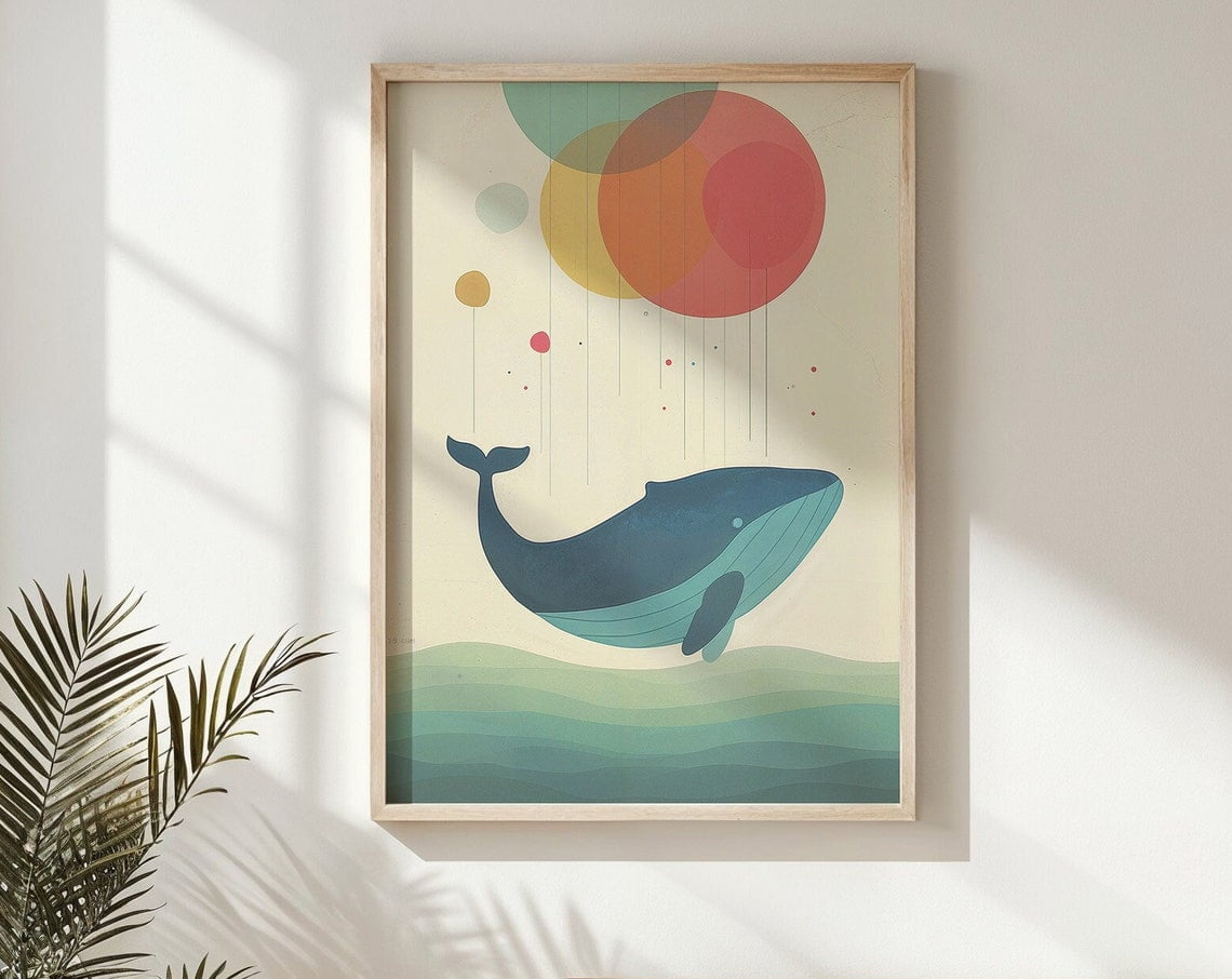 DOPAPRINT Whale Print For Nursery ~ Nursery Wall Art ~ Kids Ocean ...