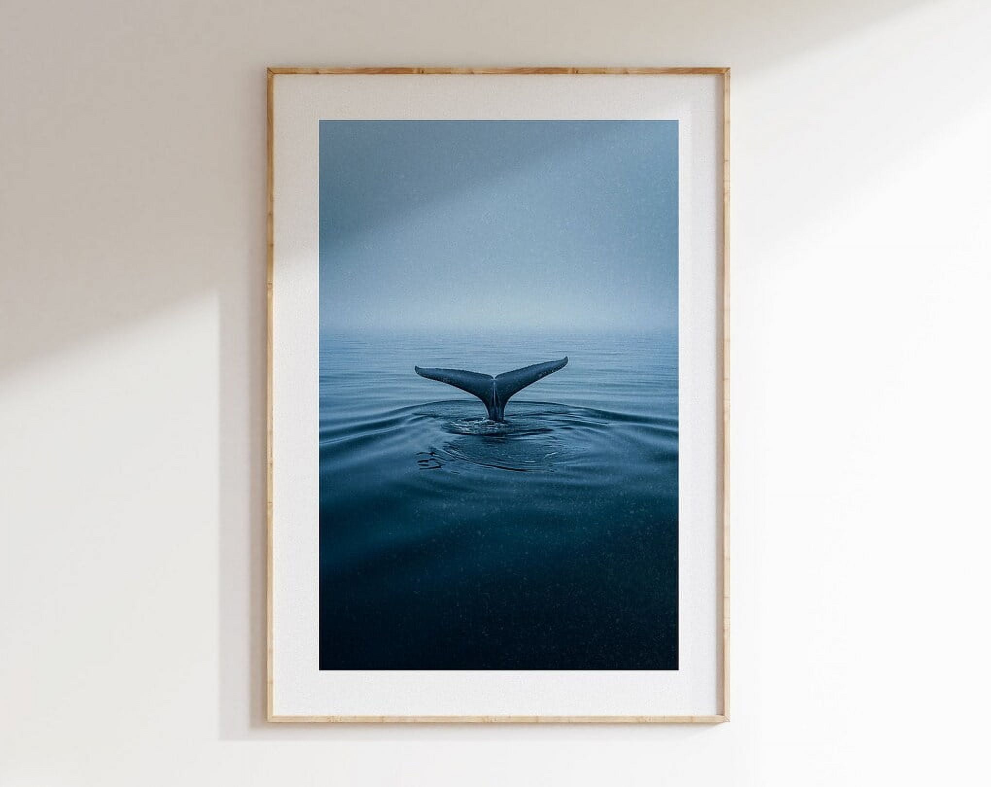 DOPAPRINT Whale'S Whisper Poster, Beach House Decor, Calming Neutral ...
