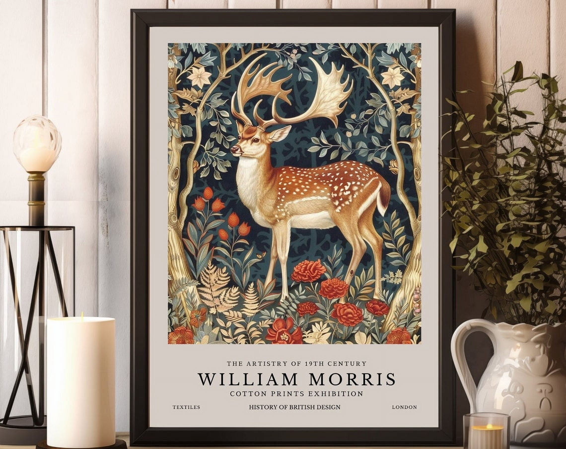 Dopaprint William Morris Reindeer Print William Morris Exhibition