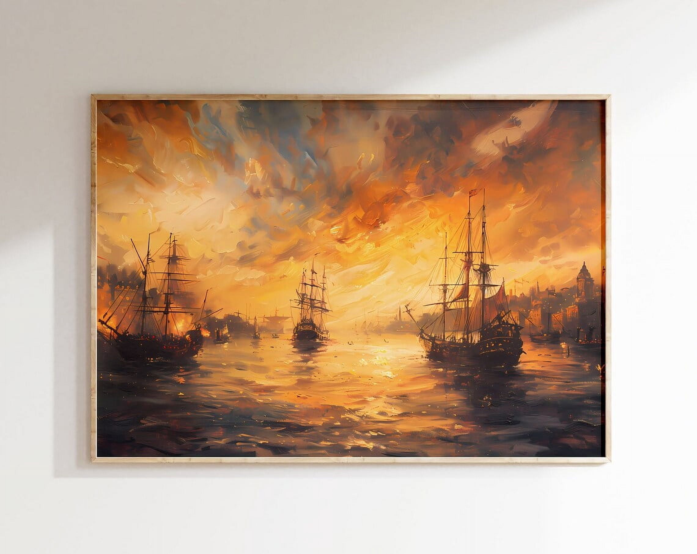 DOPAPRINT William Turner Poster - Ships, Beautiful Artworks As Turner ...