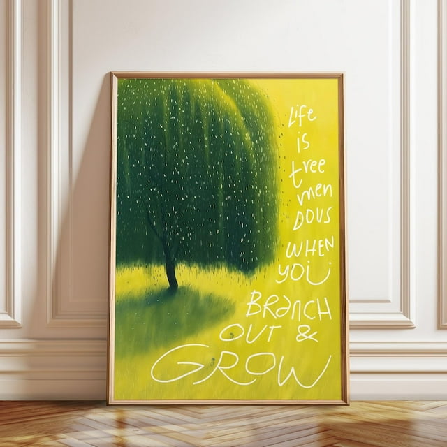 DOPAPRINT Willow Tree Inspirational Poster Tree And Quote Art Wall ...
