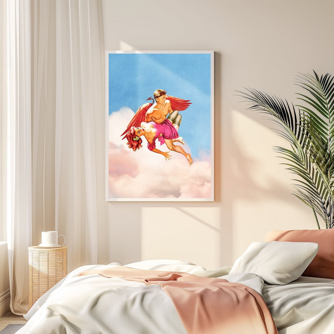DOPAPRINT Wings Of Desire Trippy Wall Art Collage Print, Retro Surreal ...