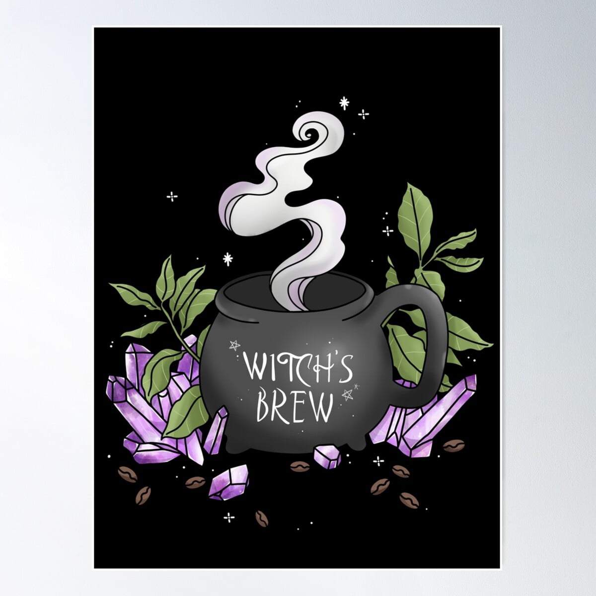 DOPAPRINT Witch'S Brew For Coffee Lover Witches Poster Wall Art ...