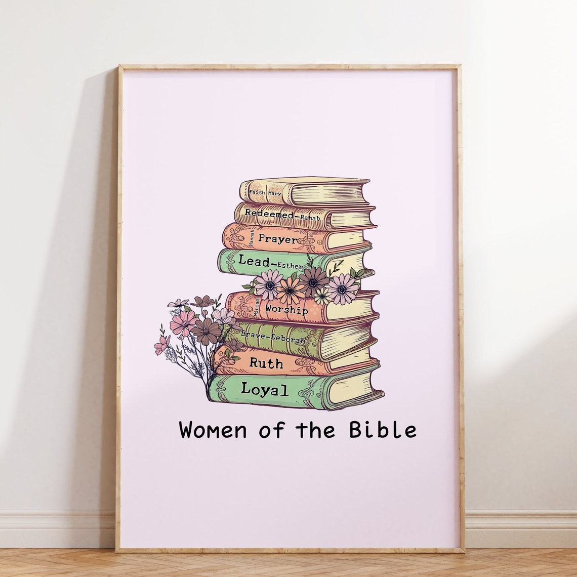 DOPAPRINT Women Of The Bible Wall Print, Christian Poster, Bible Verse ...