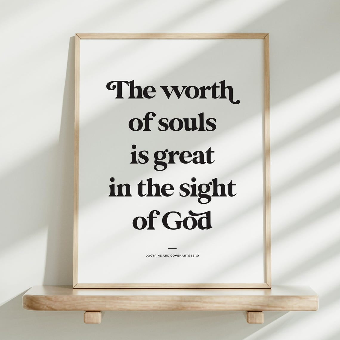 DOPAPRINT The Worth Of Souls Is Great, Doctrine And Covenants 18 10 ...