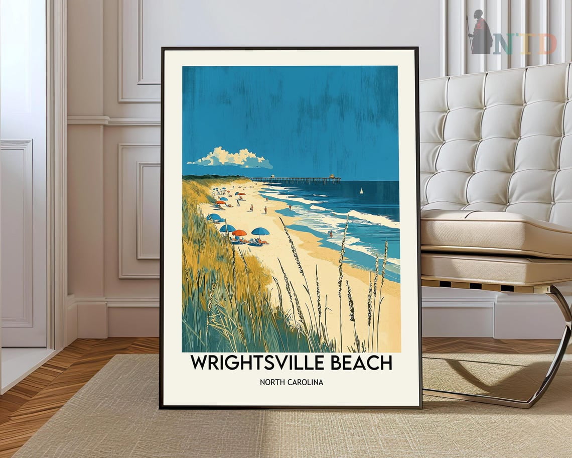 DOPAPRINT Wrightsville Beach Print, Wrightsville Beachwrightsville ...