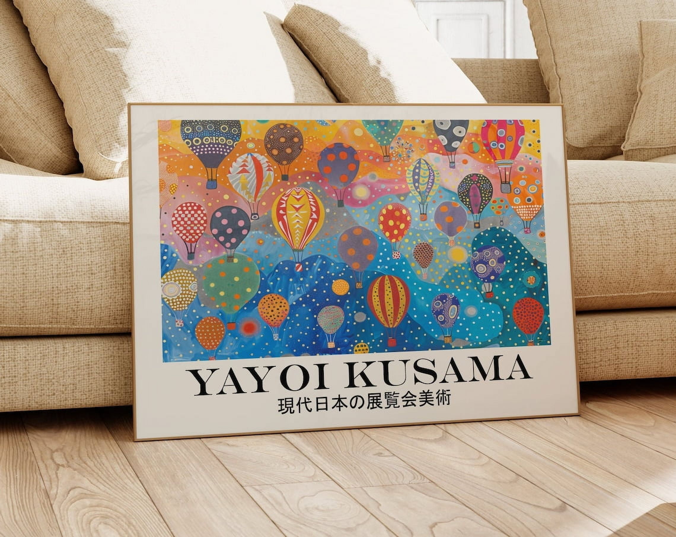 DOPAPRINT Yayoi Kusama Poster - Abstract Colorful Japandi Wall Art As ...