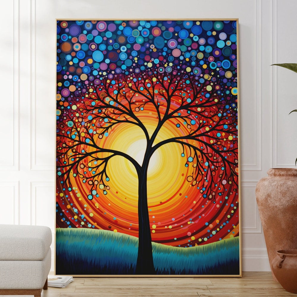 DOPAPRINT Yayoi Kusama Poster - Abstract Japanese Wall Art in Dot Art ...