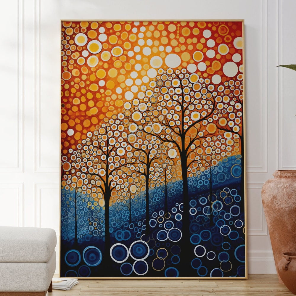 DOPAPRINT Yayoi Kusama Poster - Abstract Japanese Wall Art in Dot Art ...