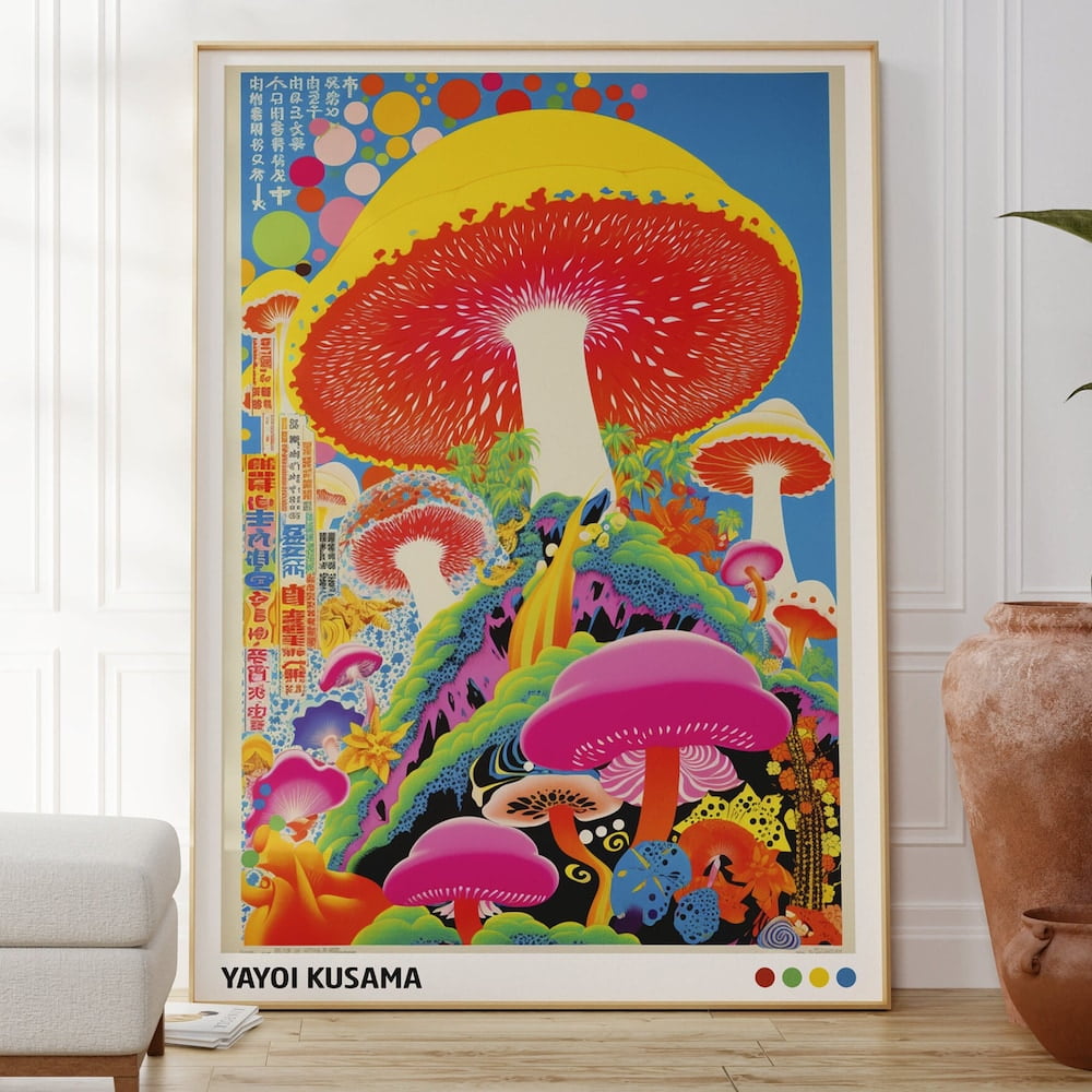 DOPAPRINT Yayoi Kusama Poster - Quality - Yayoi Kusama Print - Japandi ...