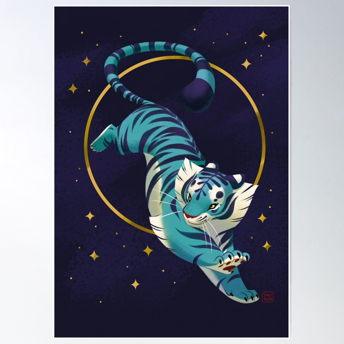 DOPAPRINT Year Of The Tiger Poster Wall Art, Modern Wall Decor NO ...