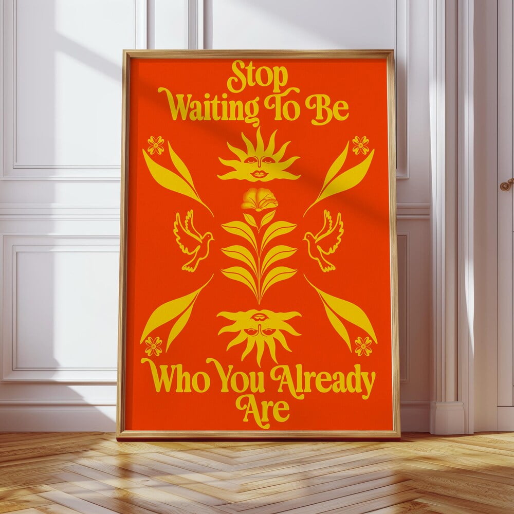 DOPAPRINT You Are Affirmation Wall Art Print, Positive Peace ...