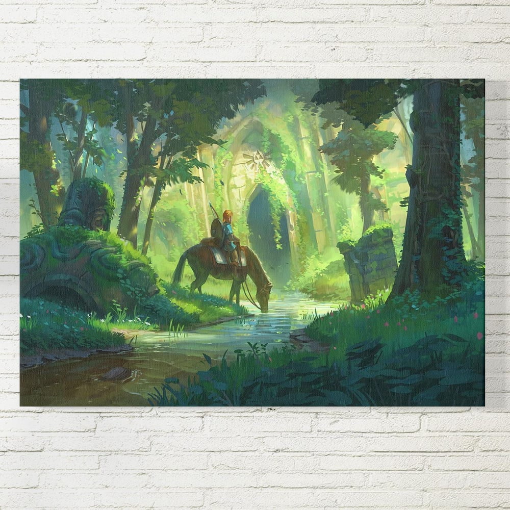 DOPAPRINT Zelda Breath Of The Wild Poster Poster Gift, Village Hyrule ...