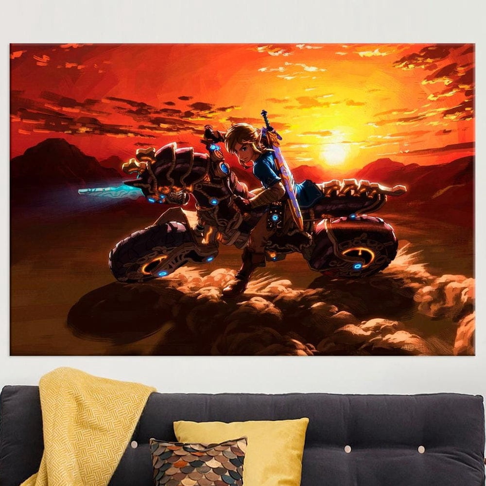 DOPAPRINT Zelda Inspired Wall Art - Fantasy Gaming Decor For Bedrooms ...