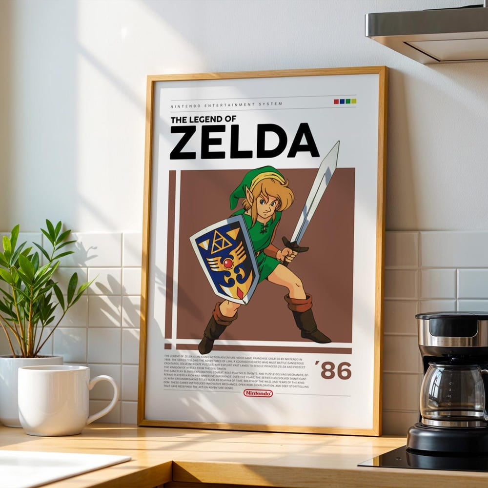 DOPAPRINT Zelda Poster, Video Games Print, Gaming Room Poster, Gaming ...
