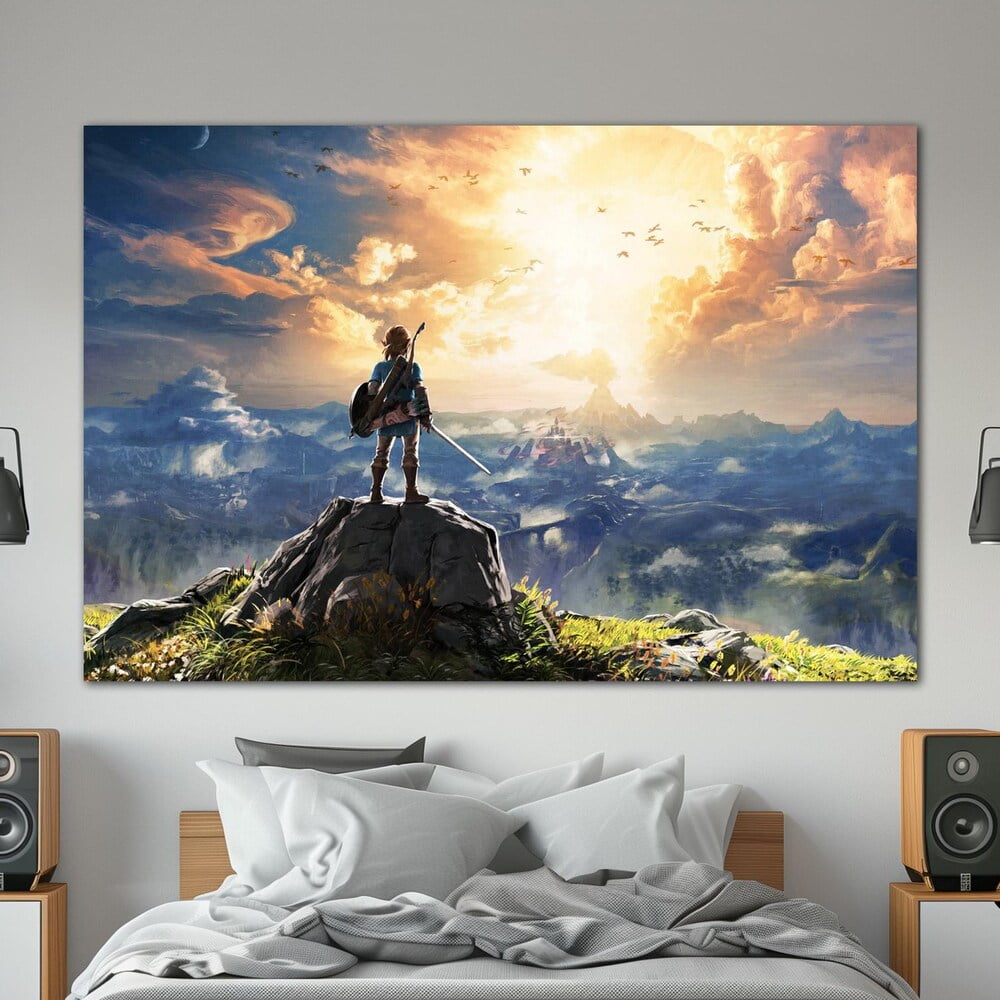 DOPAPRINT Zelda Poster Wall Art Print Legend Of Zelda Game Room Decor ...