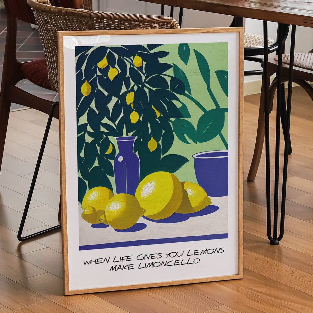DOPAPRINT When life gives you lemons print, limoncello print, fruit ...