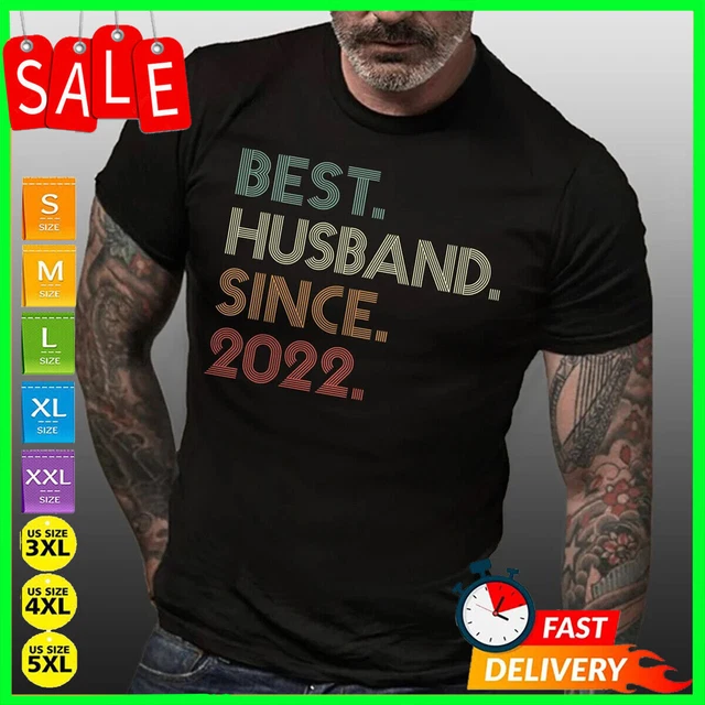 DOPASHIRT 1St Wedding Anniversary Gift For Husband, Best Husband Since 2022 Shirt, 1 Year Unisex ...