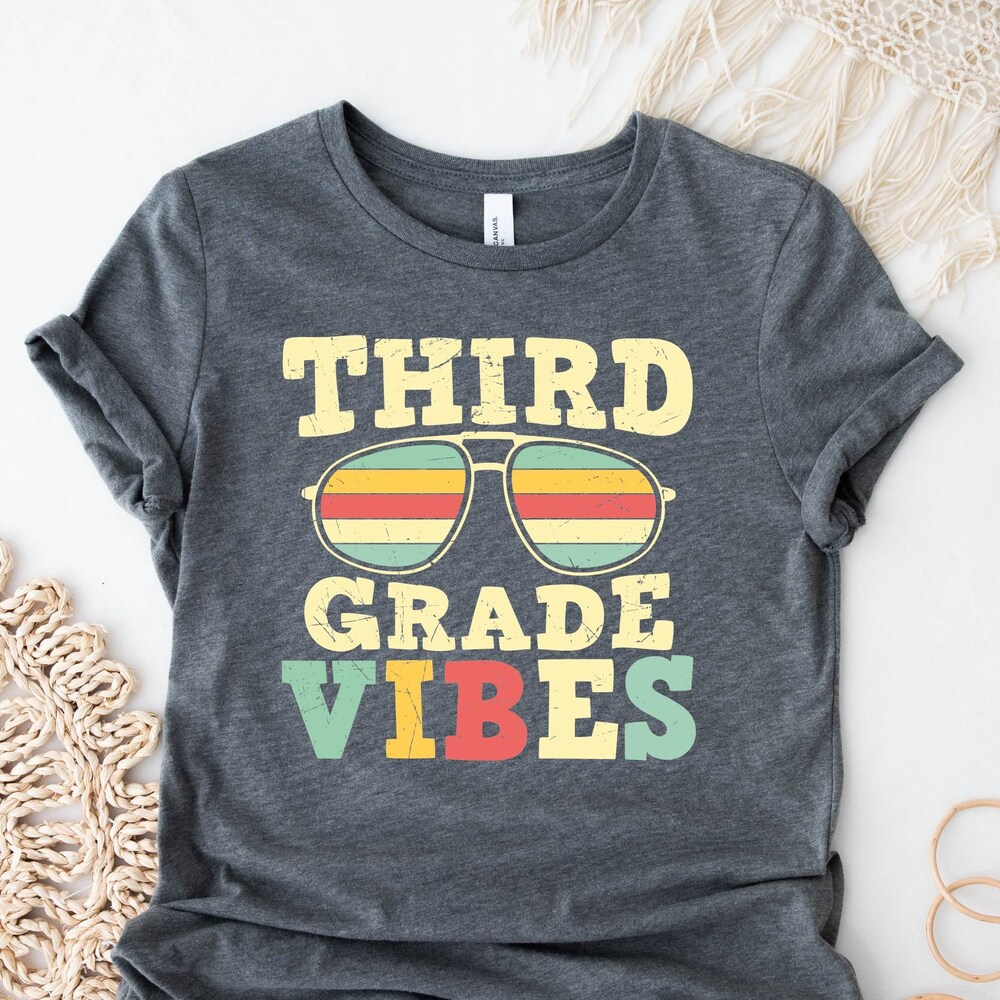 DOPASHIRT 3Rd Grade Vibes, Third Grade Vibes, 3Rd Grade Teacher Shirt ...