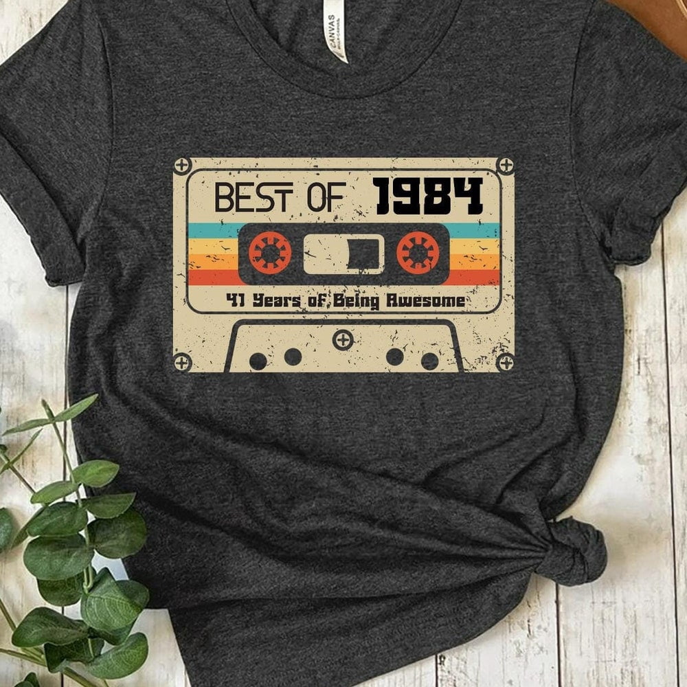 DOPASHIRT 41St Birthday Shirt, Vintage 1984 Limited Edition Cassette T ...