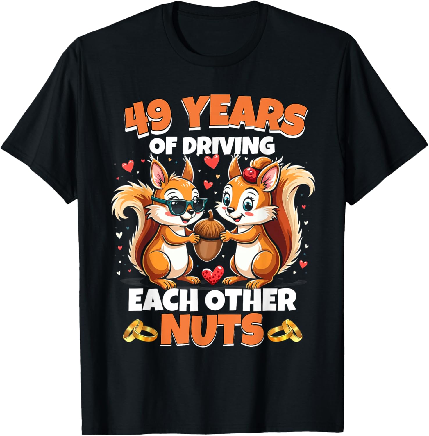 DOPASHIRT 49Th Wedding Anniversary 49 Years Of Driving Each Other Nuts ...