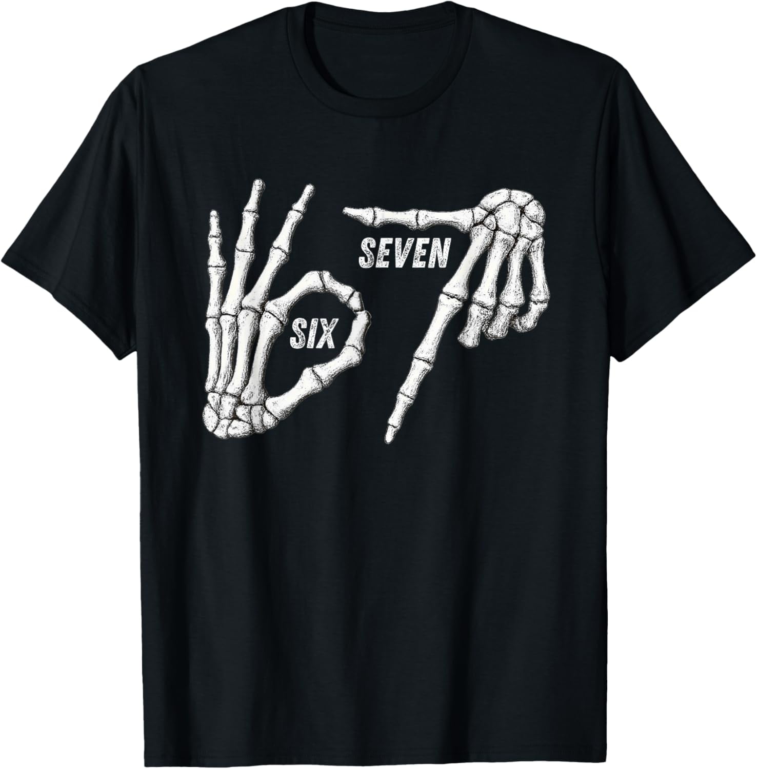 DOPASHIRT 67 Skeleton Hands Six Seven Gen Alpha Hal.Low.Een T-Shirt ...