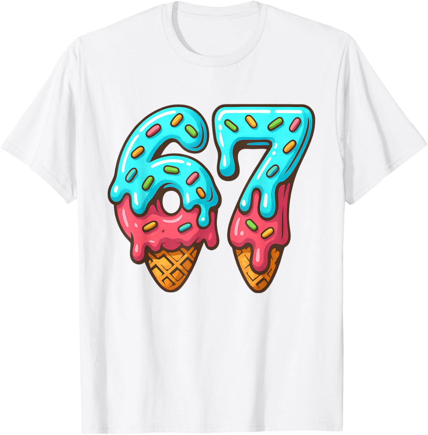 DOPASHIRT 67 Trendy Cream Hal.Low.Een Funny Six Seven Gen Alpha Z T ...