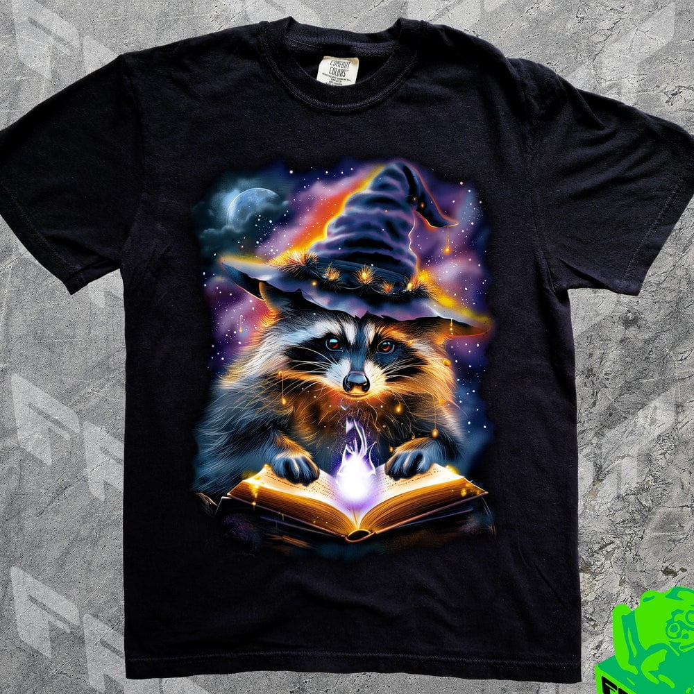 DOPASHIRT 90S Vintage Animal Wizard Tshirt, Cute Funny Trash Panda ...