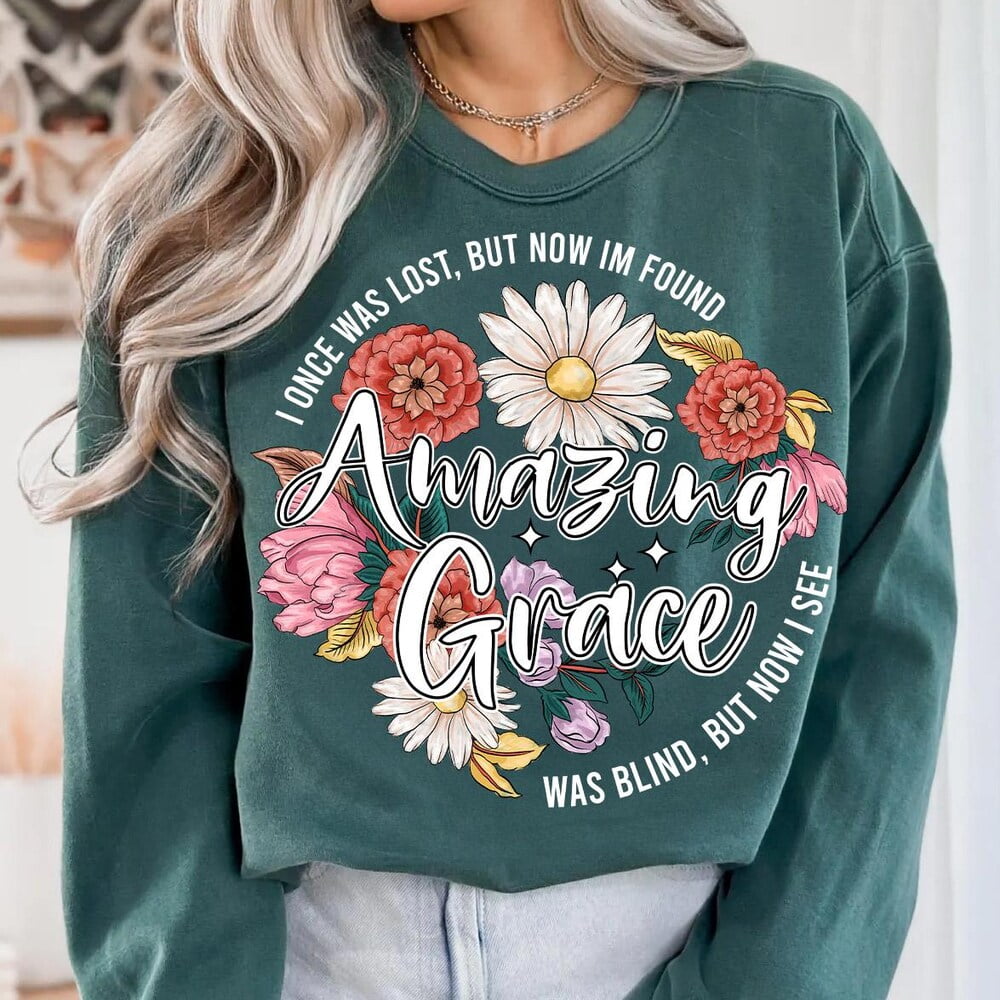 DOPASHIRT Amazing Grace Shirt, Christian Shirt, Jesus Shirt, Inspiring ...