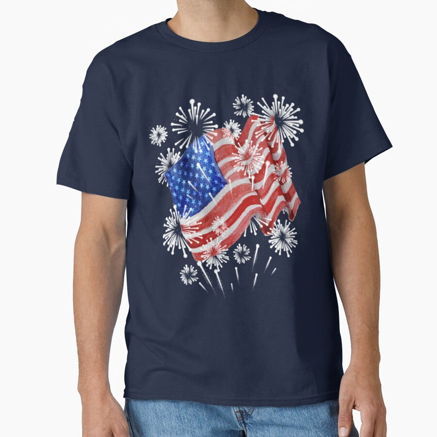 DOPASHIRT American Flag 4Th Of July Independence Day Classic T-Shirt ...
