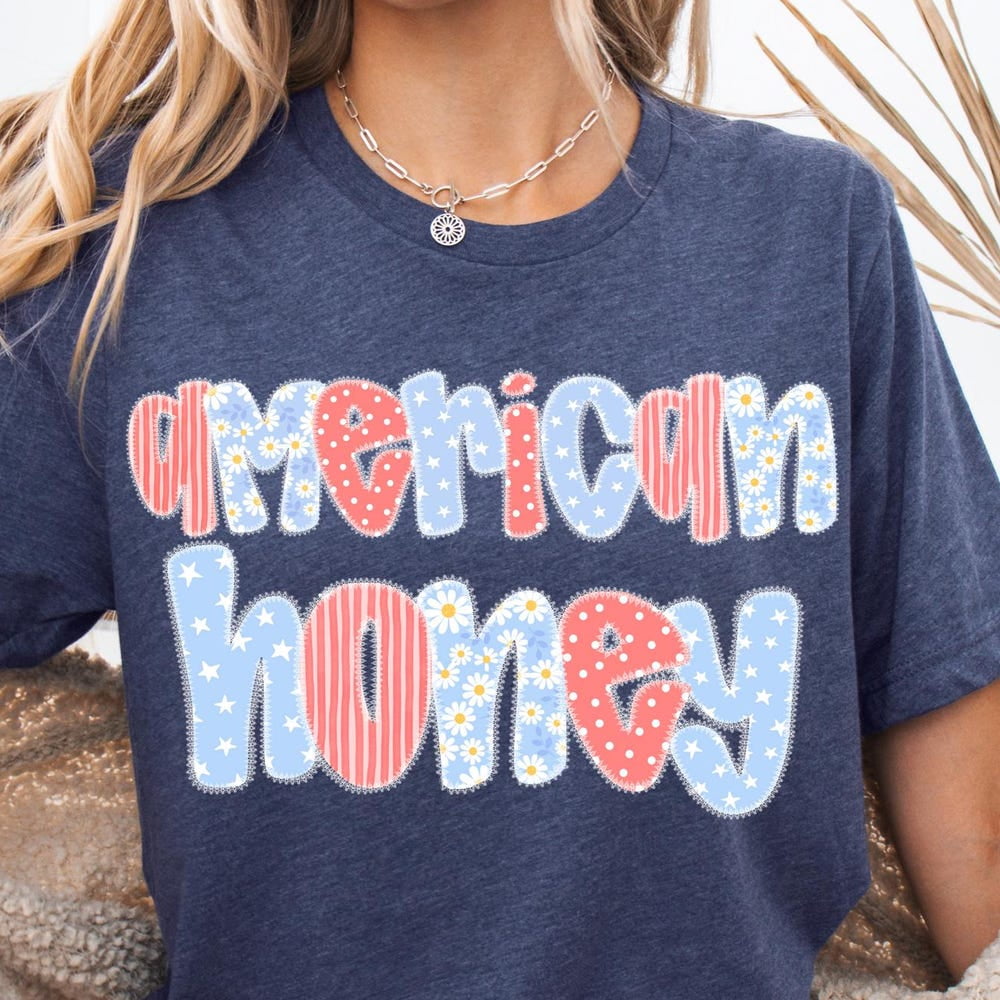 DOPASHIRT American Honey 4th of July Shirt Shabby Chic Cottage Core ...