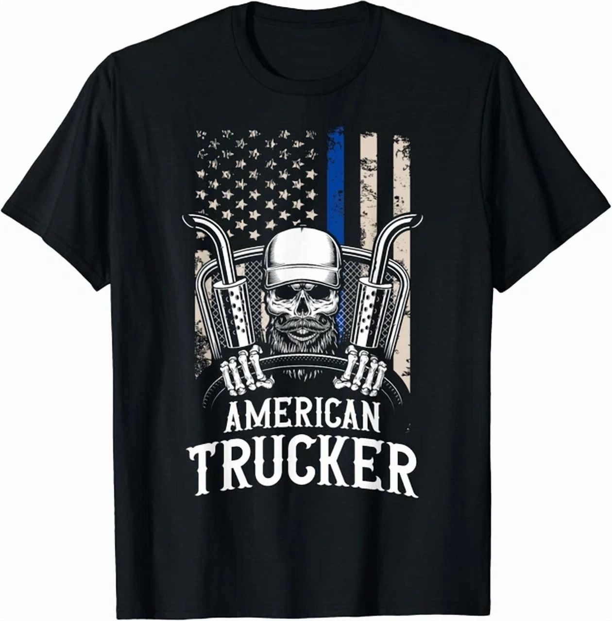DOPASHIRT American Trucker For Patriotic Truck Driver T-Shirt Unisex S ...