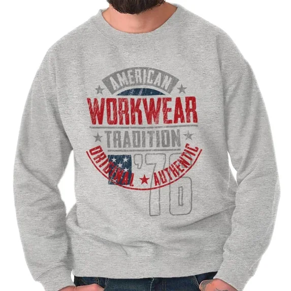 DOPASHIRT American Workwear Tradition Original Usa Men'S Crew ...