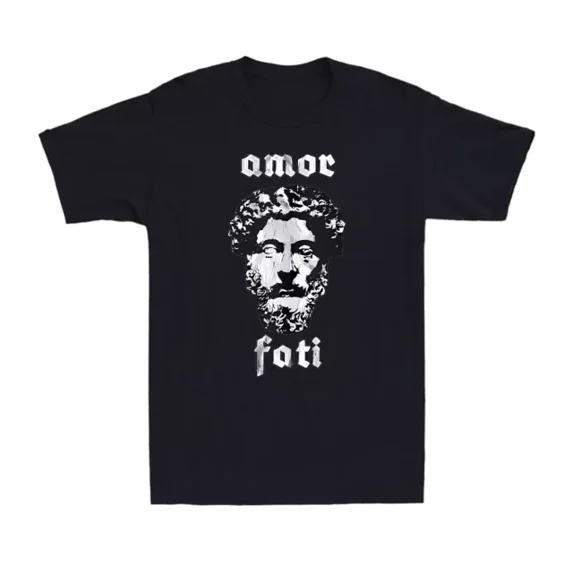 DOPASHIRT Amor Fati - Marcus Aurelius Roman Emperor Philosophy Vintage ...