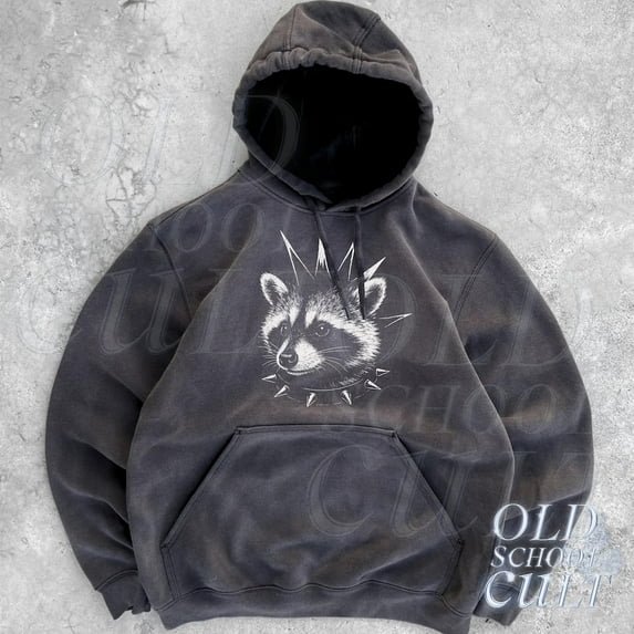 DOPASHIRT Animal Punk Vintage 90S Graphic Hoodie, Retro Funny Punker ...