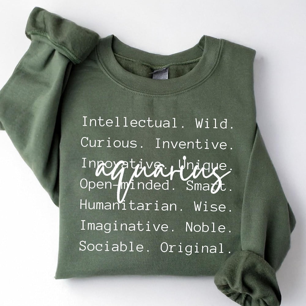 DOPASHIRT Aquarius Shirt, Astrology Birthday Gift, Intellectual, Wild ...