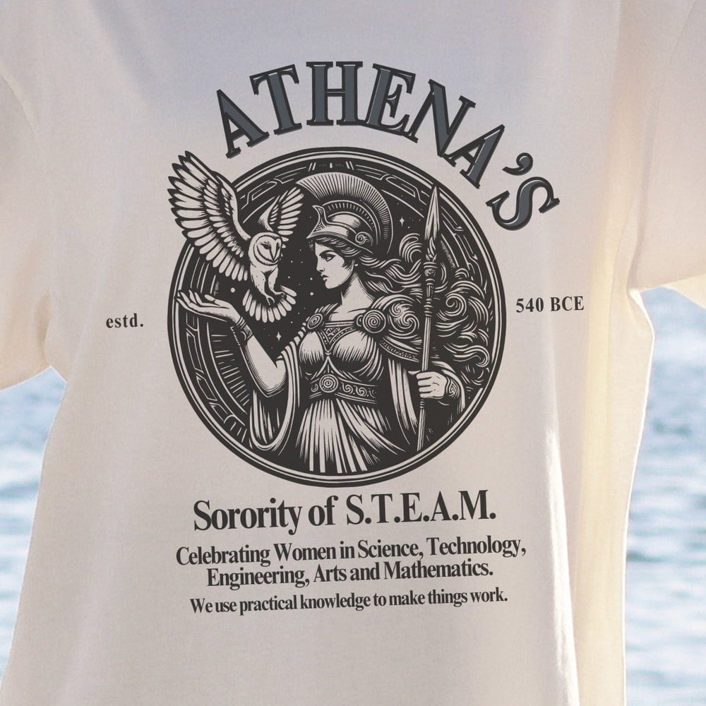 DOPASHIRT Athena Shirt Greek Goddess Sorority Of S.T.E.A.M. Light ...